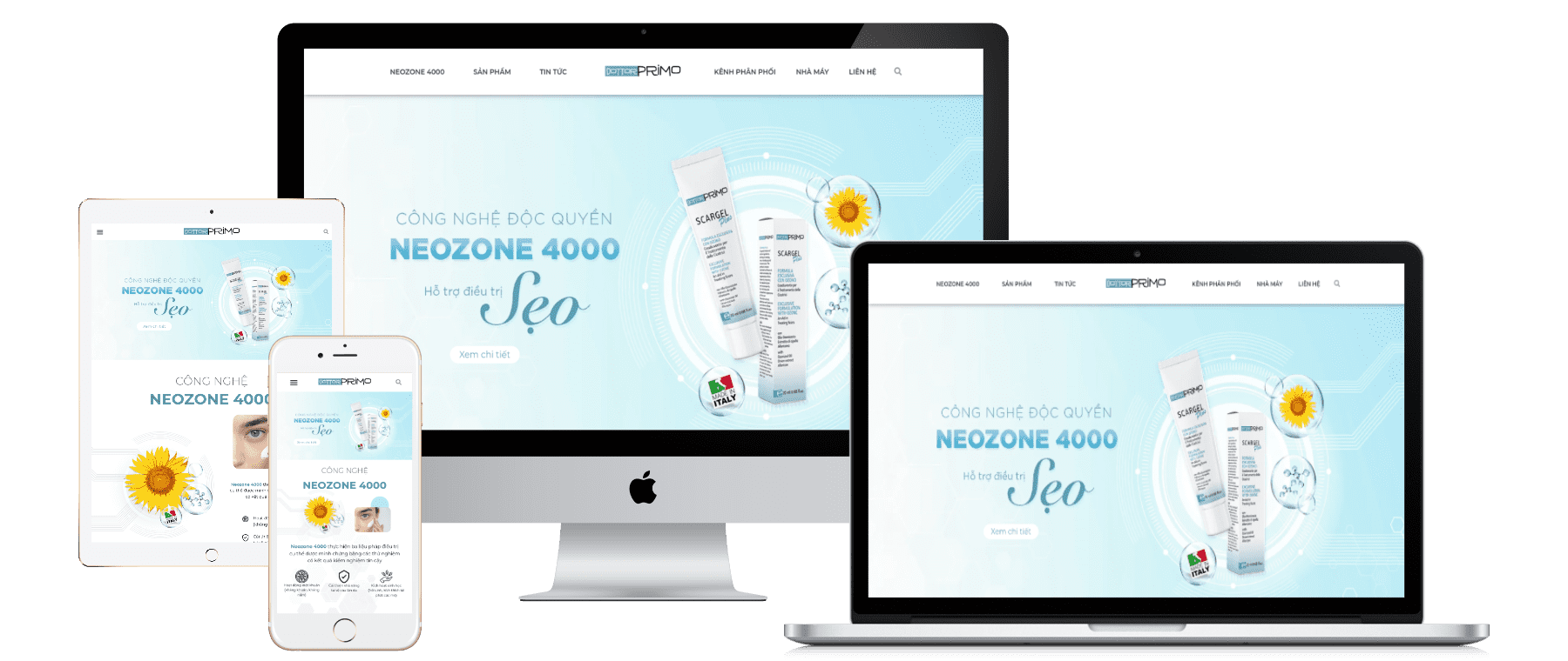 Dottor Primo website - JAYbranding